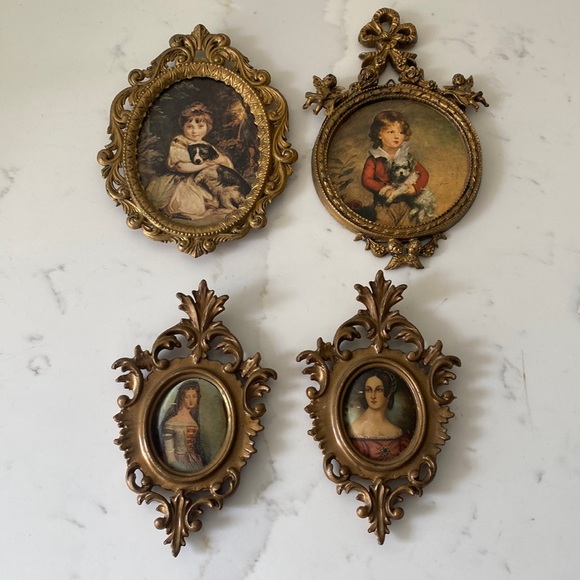 Accents | Vintage Italian Small Frames Assorted Set Of 4 | Poshmark